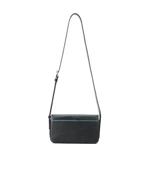 Alexander Wang Flap Leather Crossbody Bag - Black