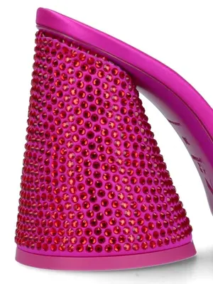 Attico The Luz Chunky Heel Mule - Pink