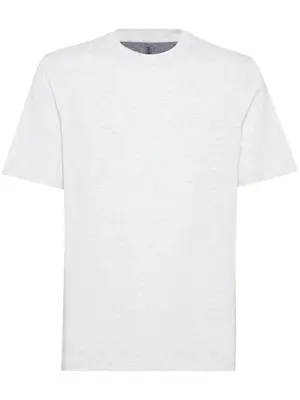 Brunello Cucinelli Crewneck Short-sleeved T-shirt - White