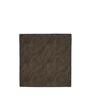 Saint Laurent Square Scarf In Leopard Wool Etamine - Brown