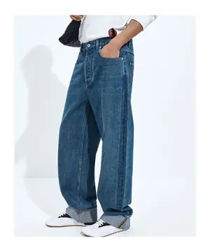 Bottega Veneta Wide Leg Turned-up Jeans