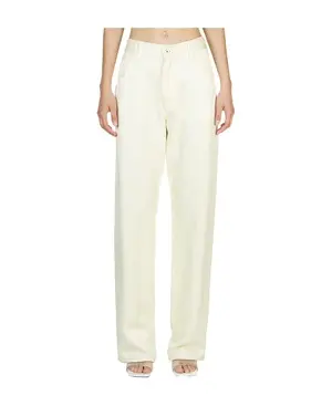 Bottega Veneta Logo Jeans With Belt Rings - White