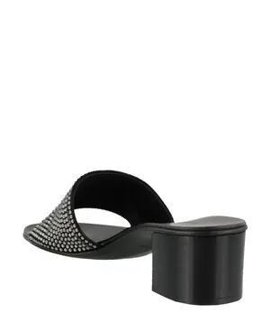 GIUSEPPE ZANOTTI Embellished Block Heel Mules