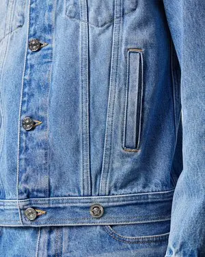 Versace Medusa Biggie Embellished Denim Jacket