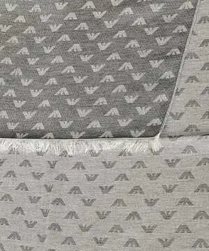 Emporio Armani Logo Monogram Jacquard Scarf