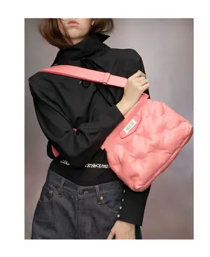 MAISON MARGIELA Glam Slam Quilted Shoulder Bag - Pink