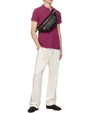 TOM FORD Buckle Short Sleeve Polo Shirt