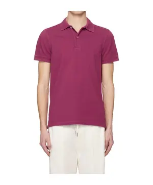 TOM FORD Buckle Short Sleeve Polo Shirt