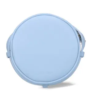 COURREGES Circle Logo Crossbody Bag - Blue