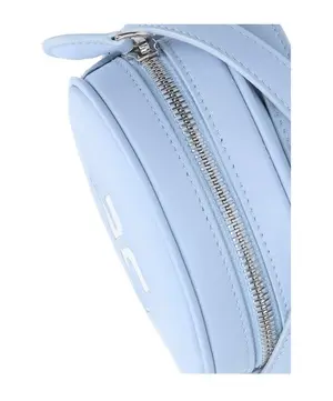 COURREGES Circle Logo Crossbody Bag - Blue