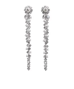 SIMONE ROCHA Simone Rocha Crystal And Faux Pearl Dangle Earrings
