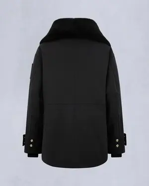 Moose Knuckles Aurora Faux Fur Collar Jacket
