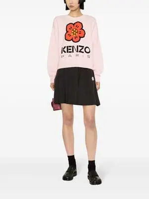 Kenzo Boke Flower Intarsia Knit Jumper - Pink