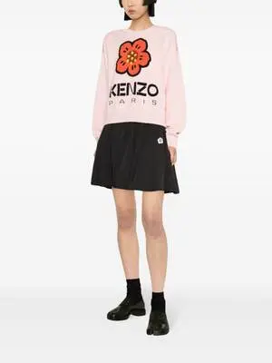 Kenzo Boke Flower Intarsia Knit Jumper - Pink