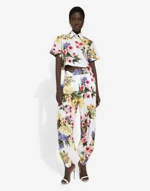 Dolce & Gabbana Floral Print Balloon Pants