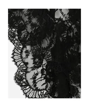Dolce & Gabbana Floral Lace Asymmetrical Top