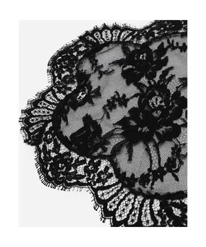 Dolce & Gabbana Floral Lace Asymmetrical Top