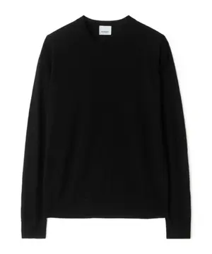 Burberry Wool Sweater With Ribbed Detailing
