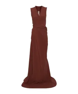 V-neck wrap maxi dress