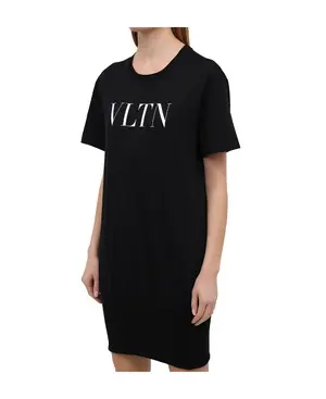 Valentino Garavani Vltn Logo Print T-shirt Dress