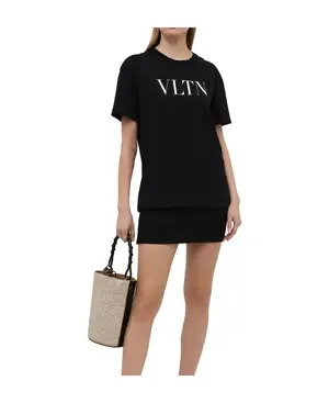 Valentino Garavani Vltn Logo Print T-shirt Dress