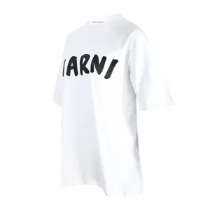 Marni Logo Printed Crewneck T-shirt - White