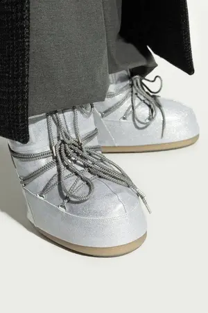 Moon Boot Icon Low Glitter Lace-up Boots