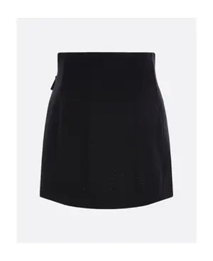 Alessandra Rich Bouclé A-line Mini Skirt