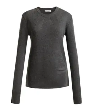 JIL SANDER Long Sleeve Crew Neck Sweater
