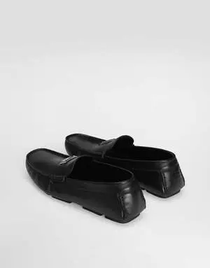 Dolce & Gabbana Logo Plaque Moccasins - Black