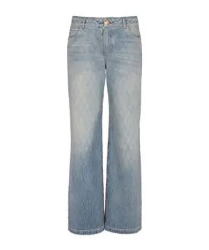Balmain Logo Patch Straight-leg Jeans