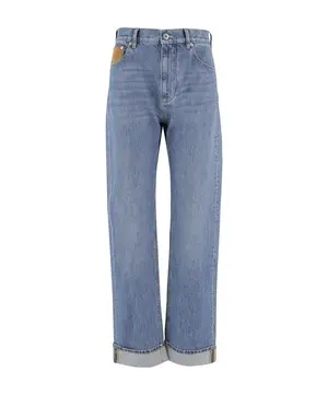 Bottega Veneta Turn-up Hem Denim Trousers