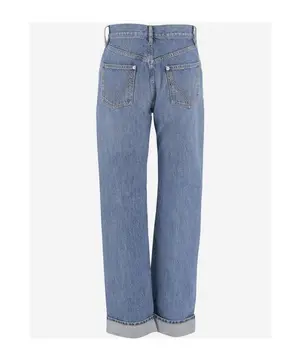 Bottega Veneta Turn-up Hem Denim Trousers