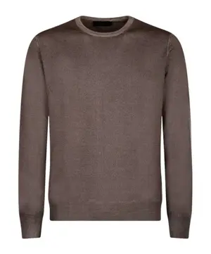 GRAN SASSO Long Sleeve Crewneck Jumper - Hazel