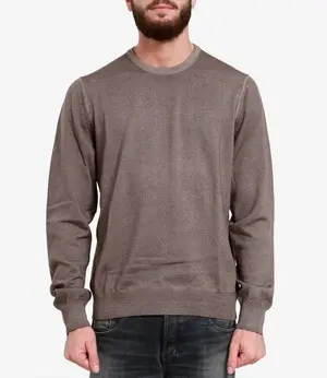GRAN SASSO Long Sleeve Crewneck Jumper - Light Brown