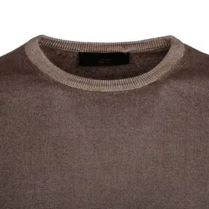 GRAN SASSO Long Sleeve Crewneck Jumper - Light Brown