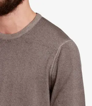 GRAN SASSO Long Sleeve Crewneck Jumper - Light Brown