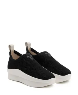 GIUSEPPE ZANOTTI Logo Knit Slip-on Sneakers