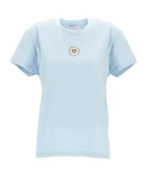 Stella McCartney Logo Printed Crewneck T-shirt - Blue