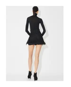 Alaïa Knitted Pleated Skirt