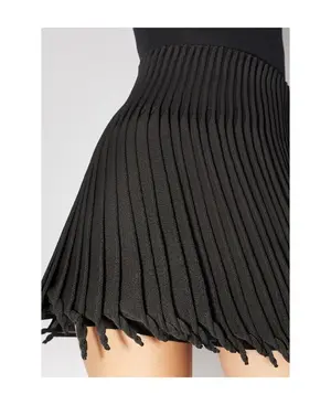 Alaïa Knitted Pleated Skirt