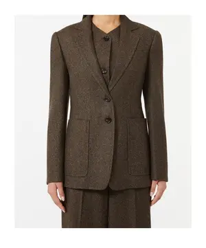 Max Mara Tailored Button-up Jacket - Brown