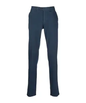 Canali Straight-leg Tailored Trousers - Blue