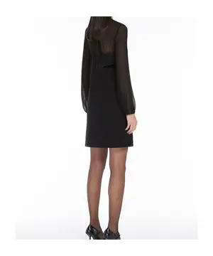 Max Mara Crewneck Long-sleeved Dress