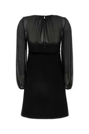 Max Mara Crewneck Long-sleeved Dress