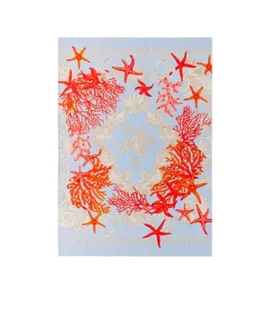 Versace Barocco Sea Towel - Blue