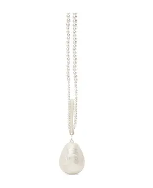Simone Rocha Pearl-embellished Egg Mini Bag