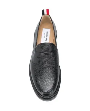 Thom Browne Penny Bar Loafers - Black