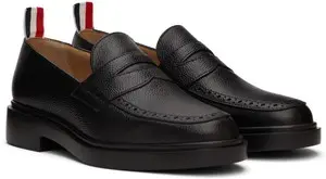 Thom Browne Penny Bar Loafers - Black