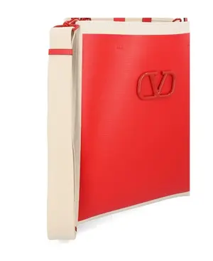 Valentino Garavani Logo Plaque Top Handle Bag - Red